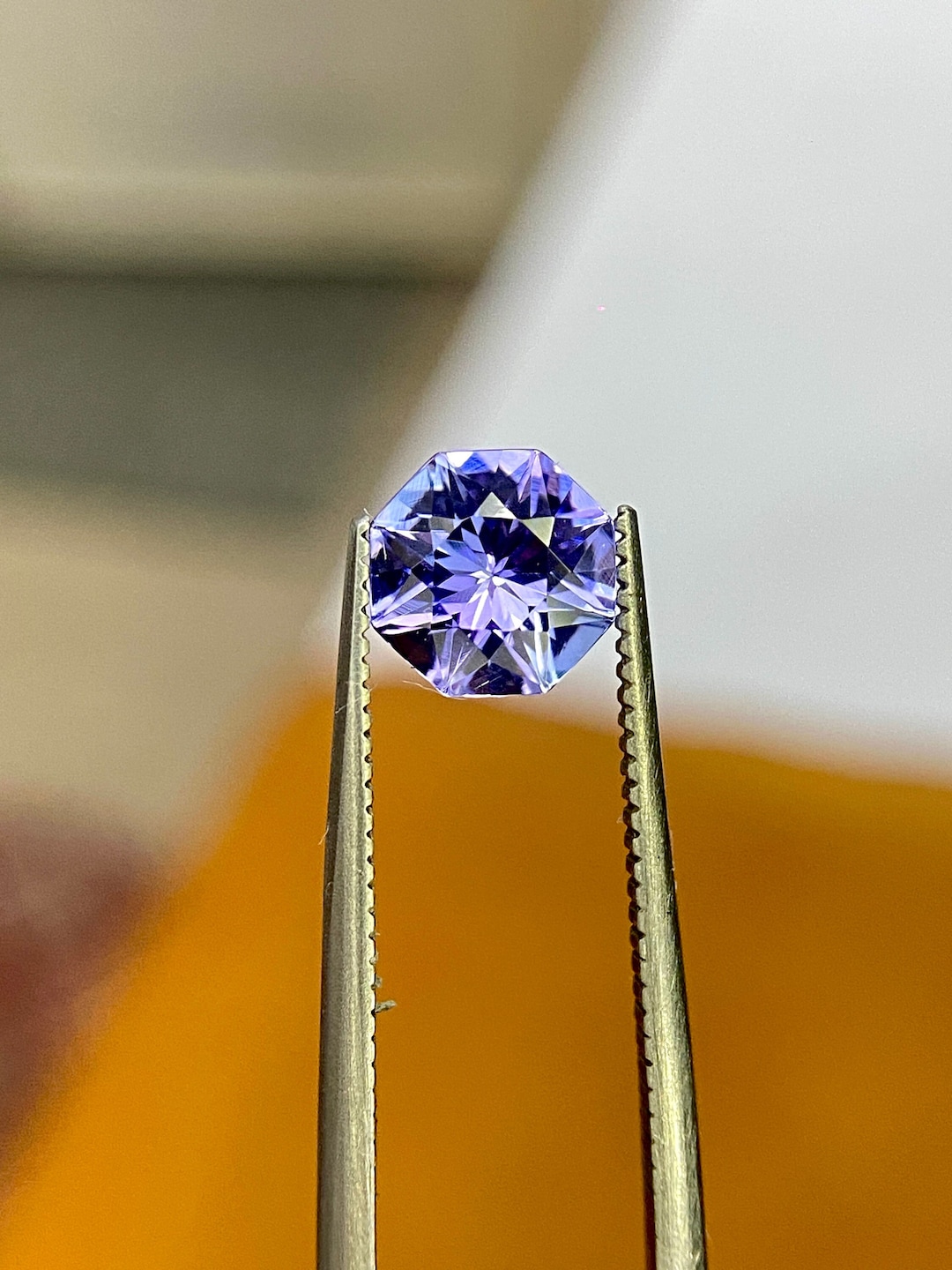 Master Cut Unheated Periwinkle Color Natural Tanzanite , .94 Cts , 6.5 ...