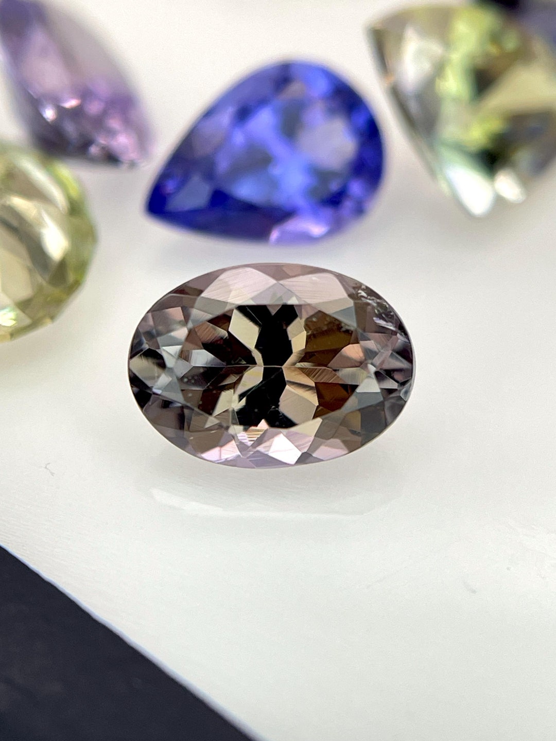 Very Rare Peach Pink Color Natural Unheated Tanzanite Oval Cut Loose ...