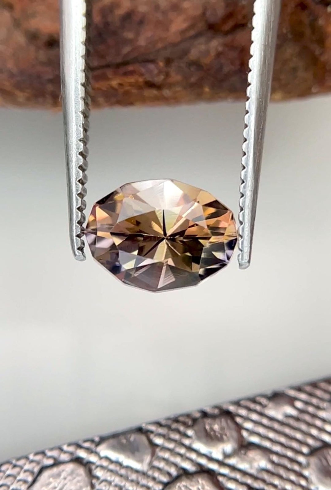 Peach Pink Color Master Cut Natural Unheated Tanzanite Oval Cut Loose ...