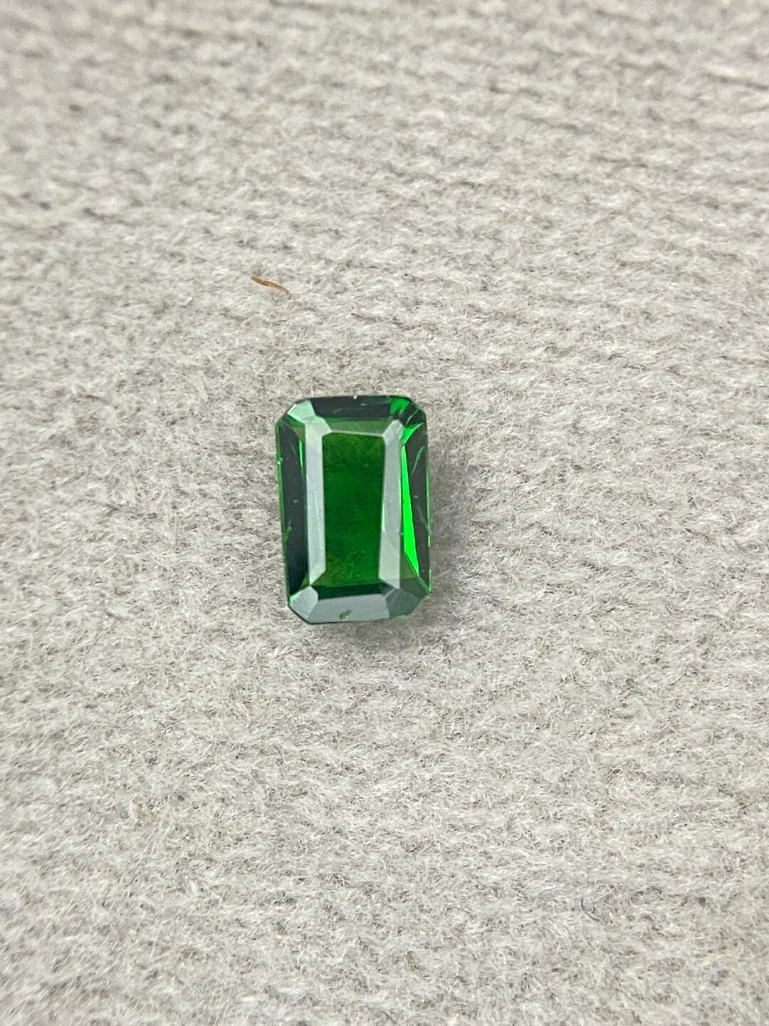 Natural Tsavorite Garnet | 6x4 Mm Emerald Cut | 0.46 Cts | Intense ...