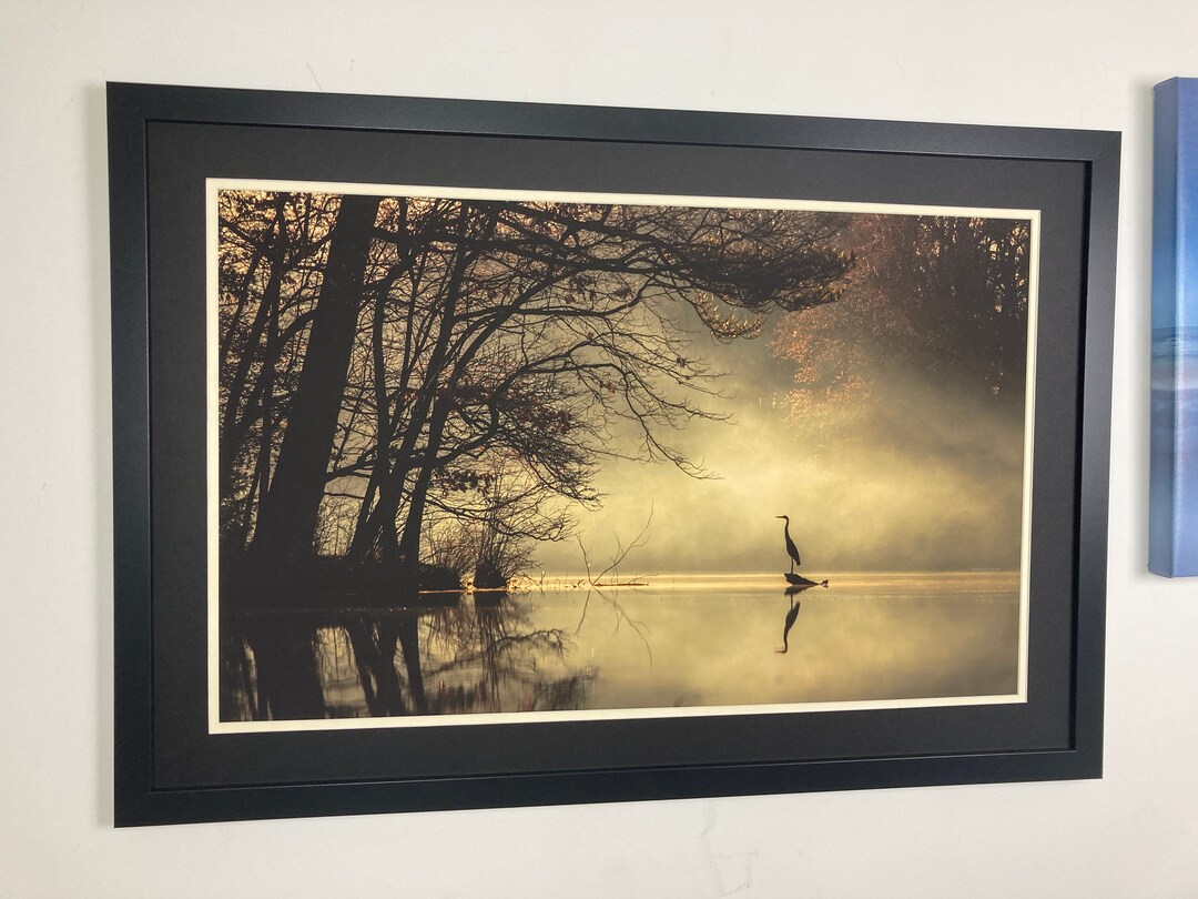 Heron in the Mist Fine Art Landscape Photographic Piece - Etsy