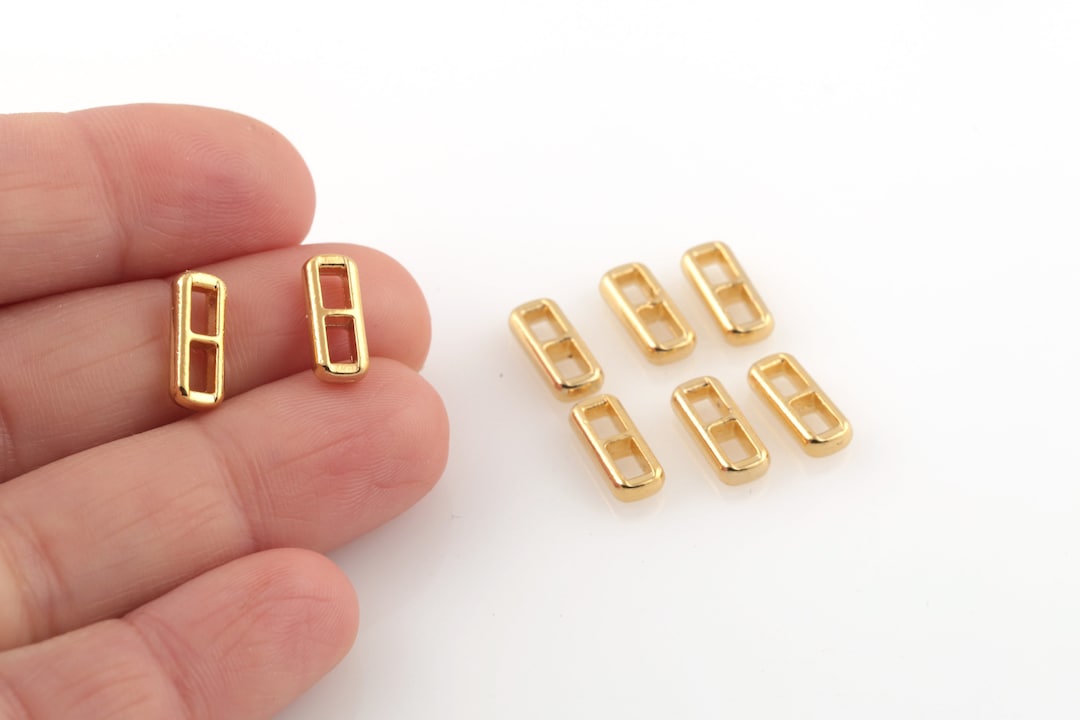 24k Gold Plated Rectangle Connector, Rectangle Pendant, Rectangle ...