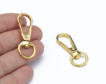 24k Gold Plated Key Chain, Split Key Chain Rings, Key Chain and ...