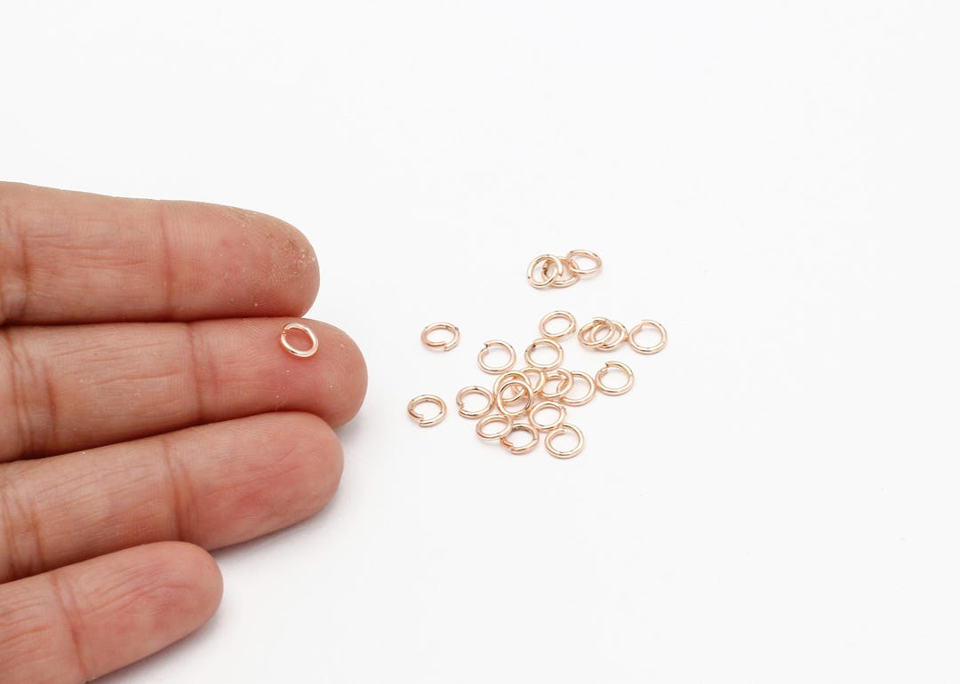 0.80x5mm Rose Gold Plated Jump Rings, Open Jump Rings, High Quality ...