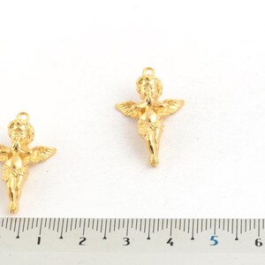 24k Gold Plated Baby Angel Charm, Angel Pendant, Gold Plated Angel ...
