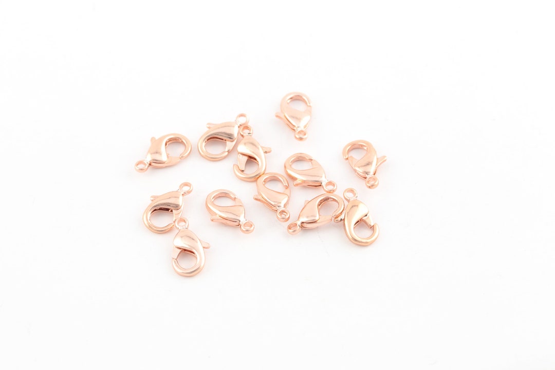 15mm Rose Gold Plated Parrot Clasp, Lobster Claw Clasp, Necklace and ...