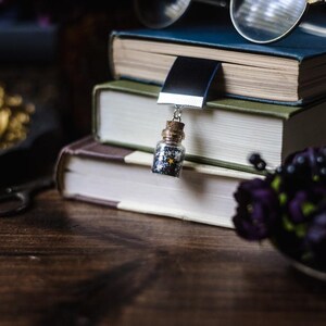 Stardust, Dark Blue Velvet Ribbon Bookmark, Celestial Inspired Bookmark ...