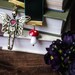 Whimsigoth Bookmark: Dark Green Velvet Ribbon, Skeleton & Mushroom ...