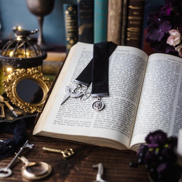 Vampire Bookmark Charm - Etsy