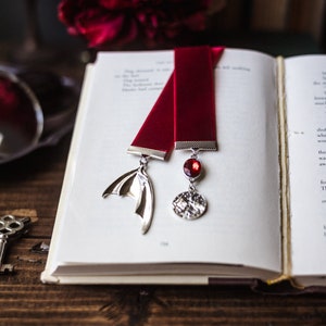 Cassian, Dark Red Velvet Ribbon Bookmark, Bookish Gift, Book Lover Gift ...