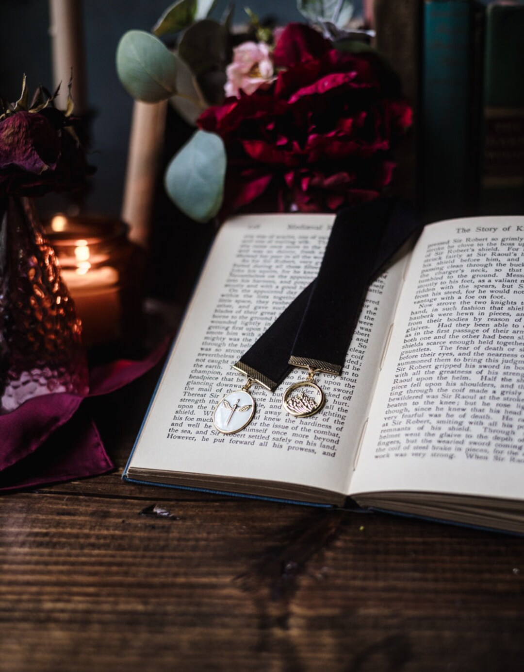 Valkyrie, Black Velvet Ribbon Bookmark, Bookish Gift, Book Lover Gift ...