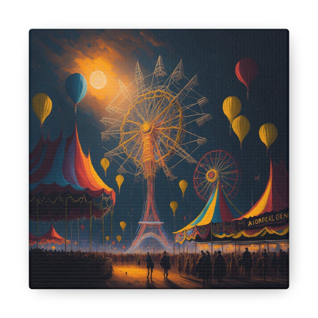 Bright Carnival Colossal Structures Calming Wall Art - Etsy