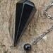 Black Obsidian Conical Pendulum, Natural Stone Dowsing - Etsy