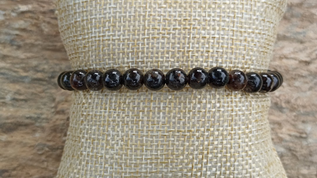 Ball Bracelet Lithotherapy Natural Stone Biotite A 6mm - Etsy
