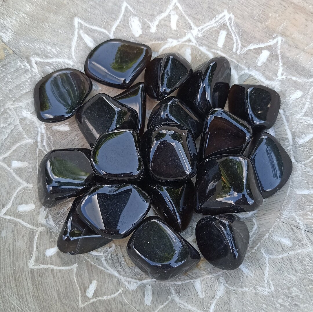 Apache Tear Obsidian Tumbled Stone A 20-30mm - Etsy