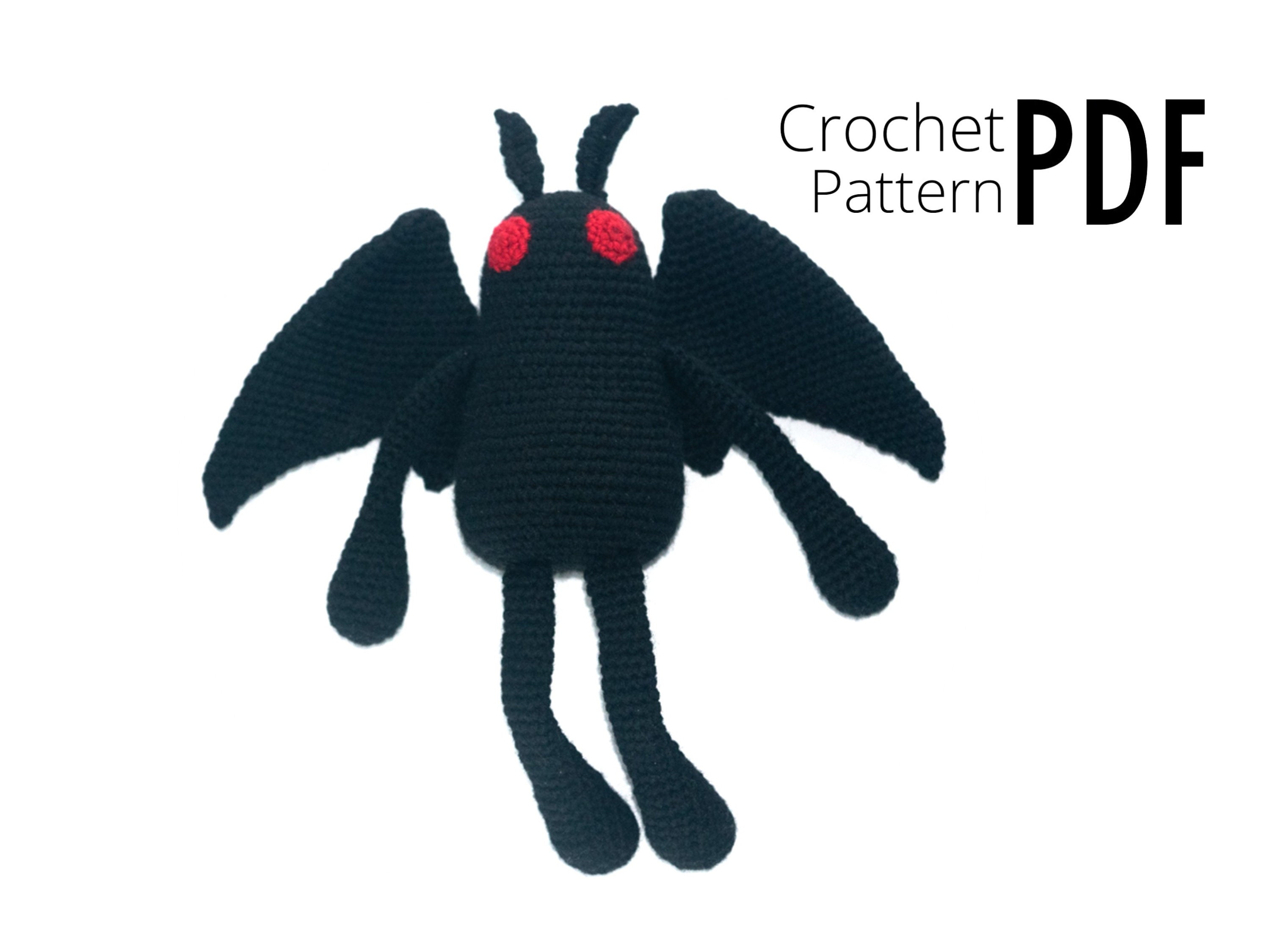 Mothman Crochet Pattern | Amigurumi | PDF Pattern | Unique Gift ...