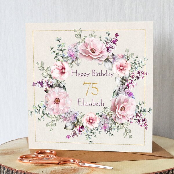 Printable 75th Birthday Card - Etsy