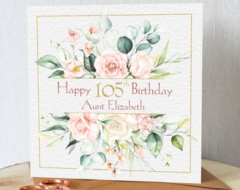 105th Birthday Card - Etsy