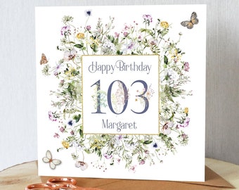 103rd Birthday Card - Etsy