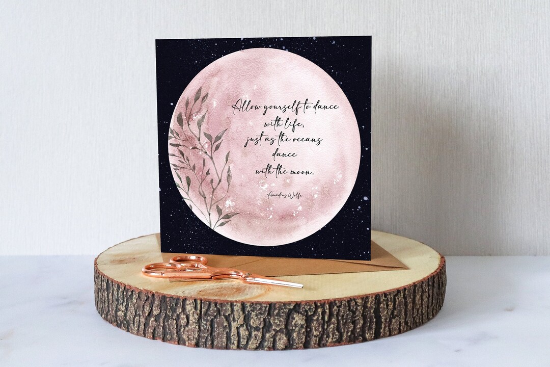 Pink Moon Spiritual Card. Very Beautiful Pink Moon With Beautiful Moon ...