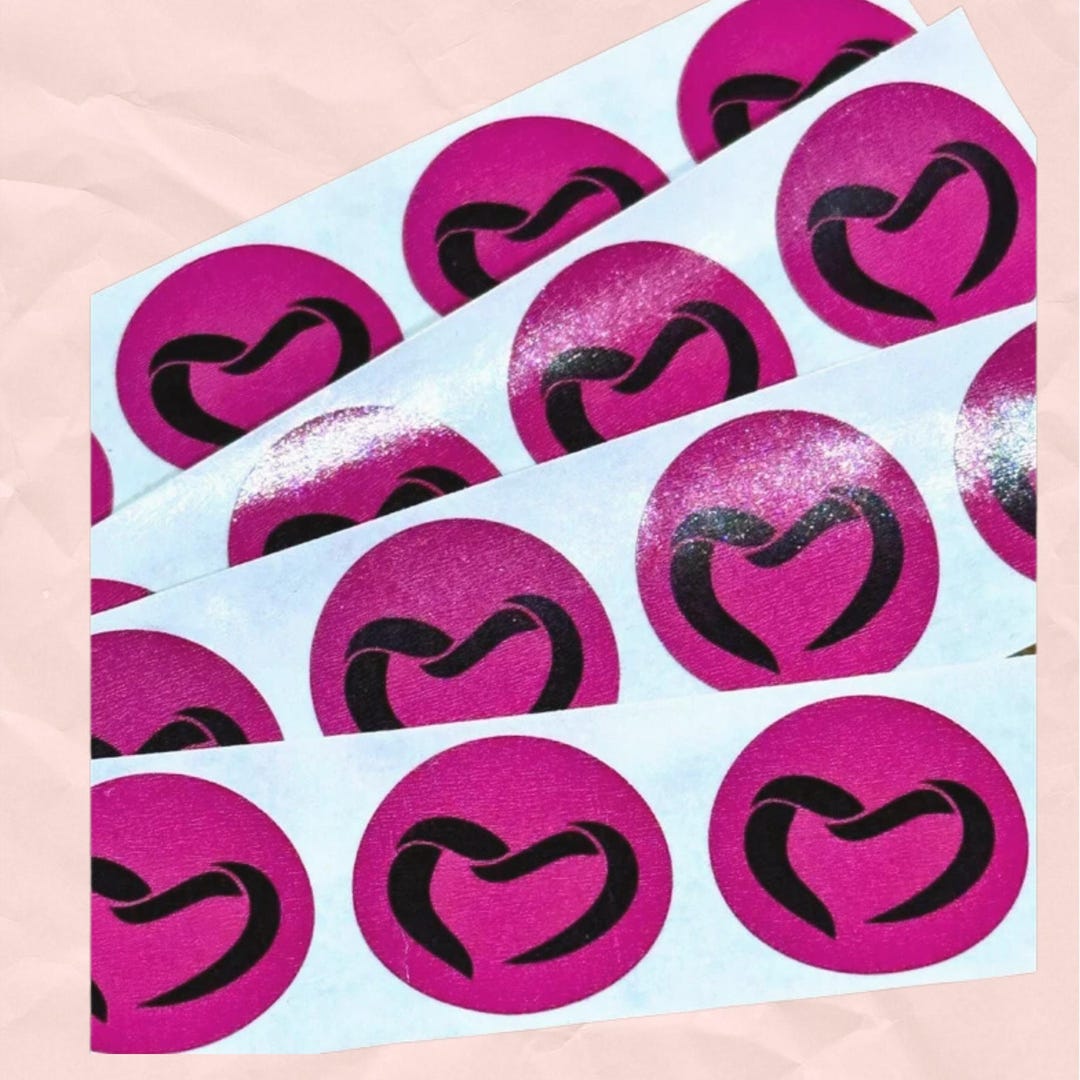 Pink Heart Scratch off Stickers, DIY Scratch off Cards Baby Shower ...