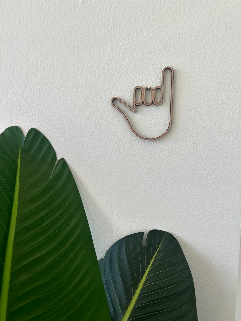 Shaka Sign - Coastal Home Decor - Wooden Signs - Beachy Nursery - Wall ...