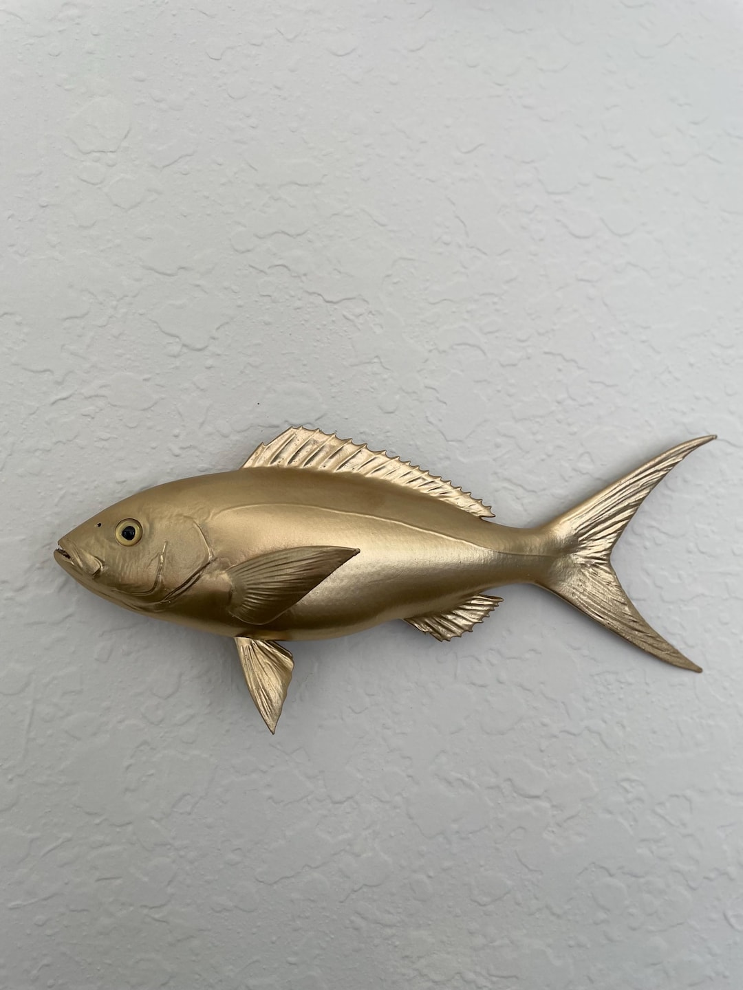Yellowtail Snapper Mount gold, Fish Wall Art, Fish Lover Gift, Fish ...