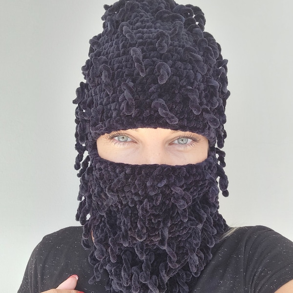 Knit Full Face Mask - Etsy