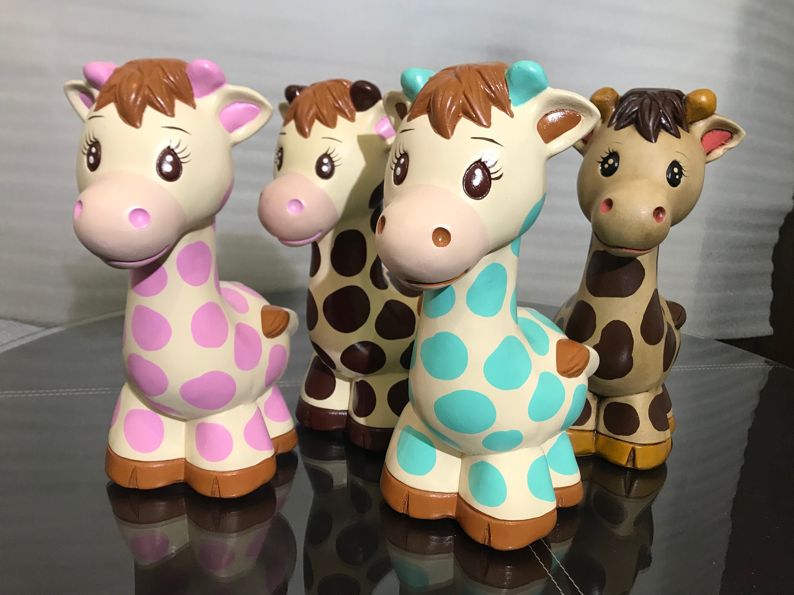Children's Piggy Bank Giraffe Hand-painted in Various Colors - Etsy