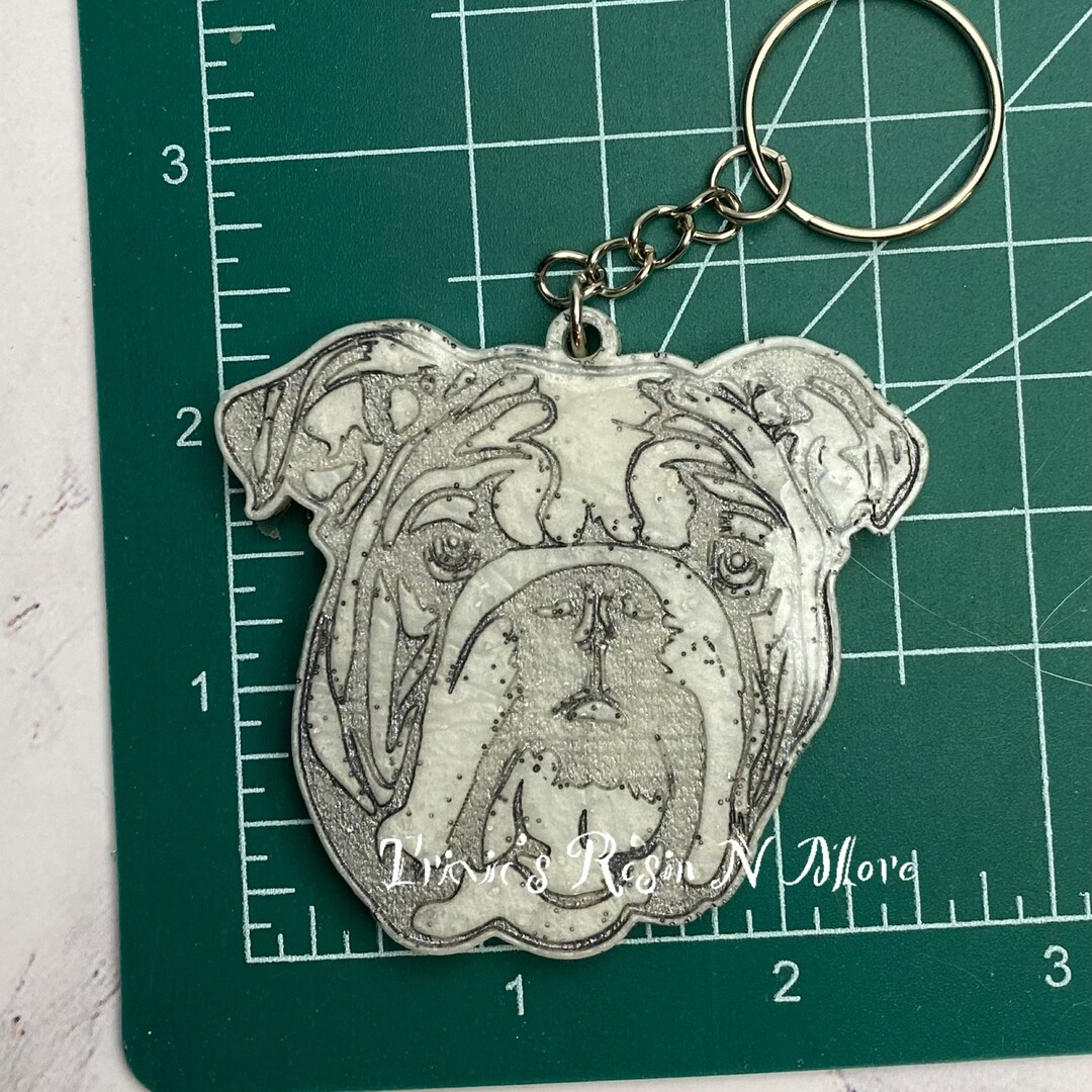 Bulldog Keyring English Bulldog American Bulldog - Etsy