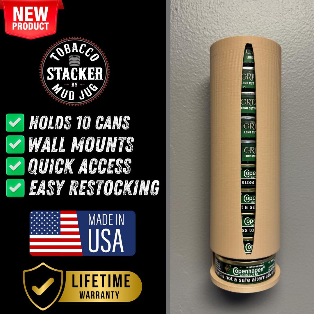 Desert Tan Mud Can Stacker: 10-can Wall Mount Dispenser - Etsy