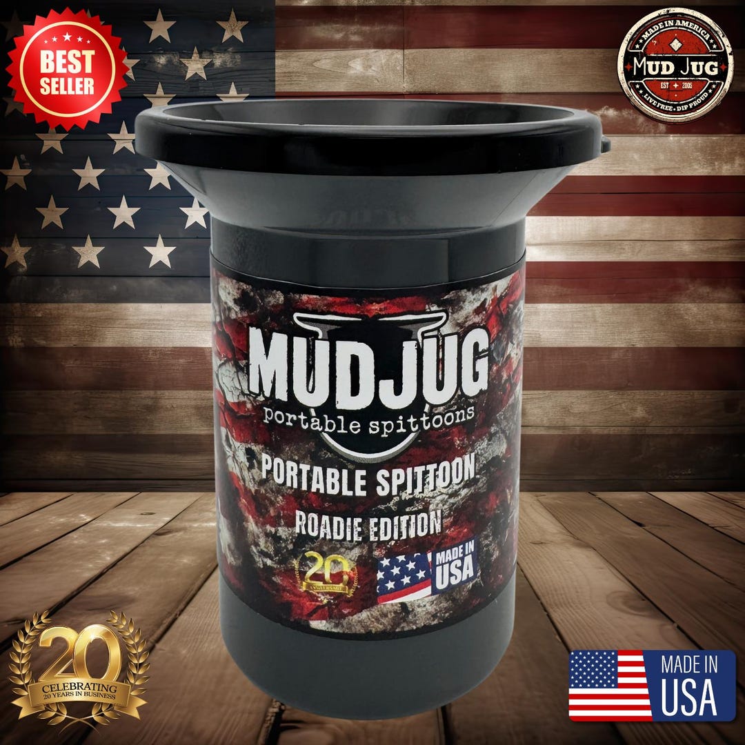 Mud Jug© Gun Metal Grey Roadie© Portable Spittoon - Etsy