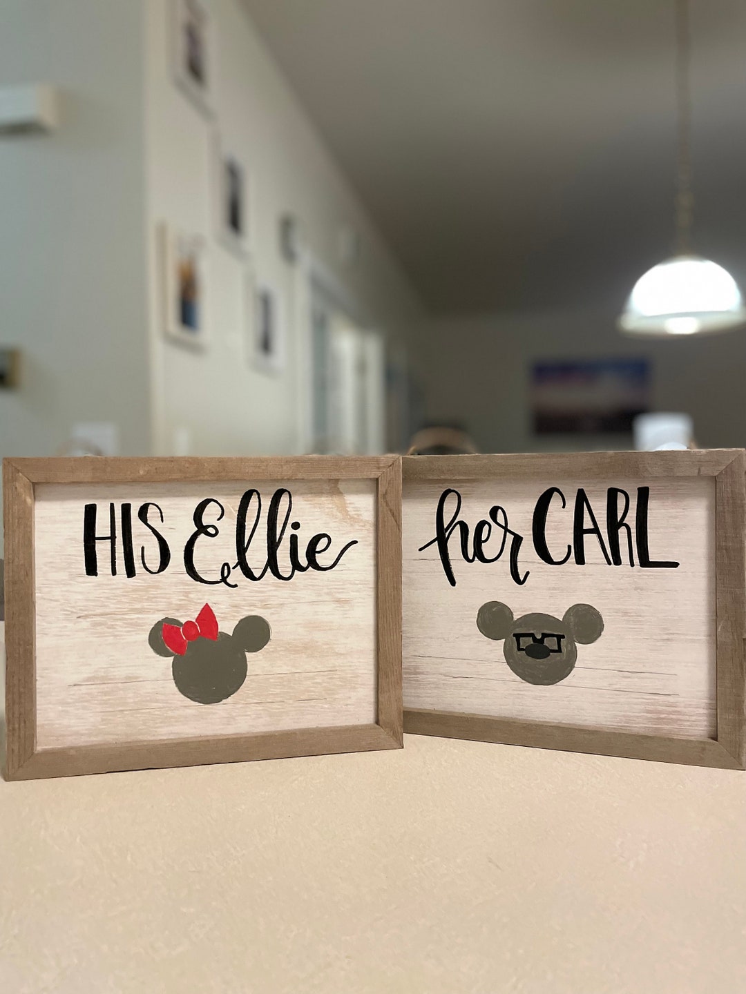 I Belong to You up Signs His Ellie Her Carl Hand Painted Signs Gift ...