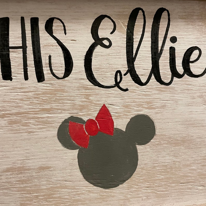 I Belong to You up Signs His Ellie Her Carl Hand Painted Signs Gift ...