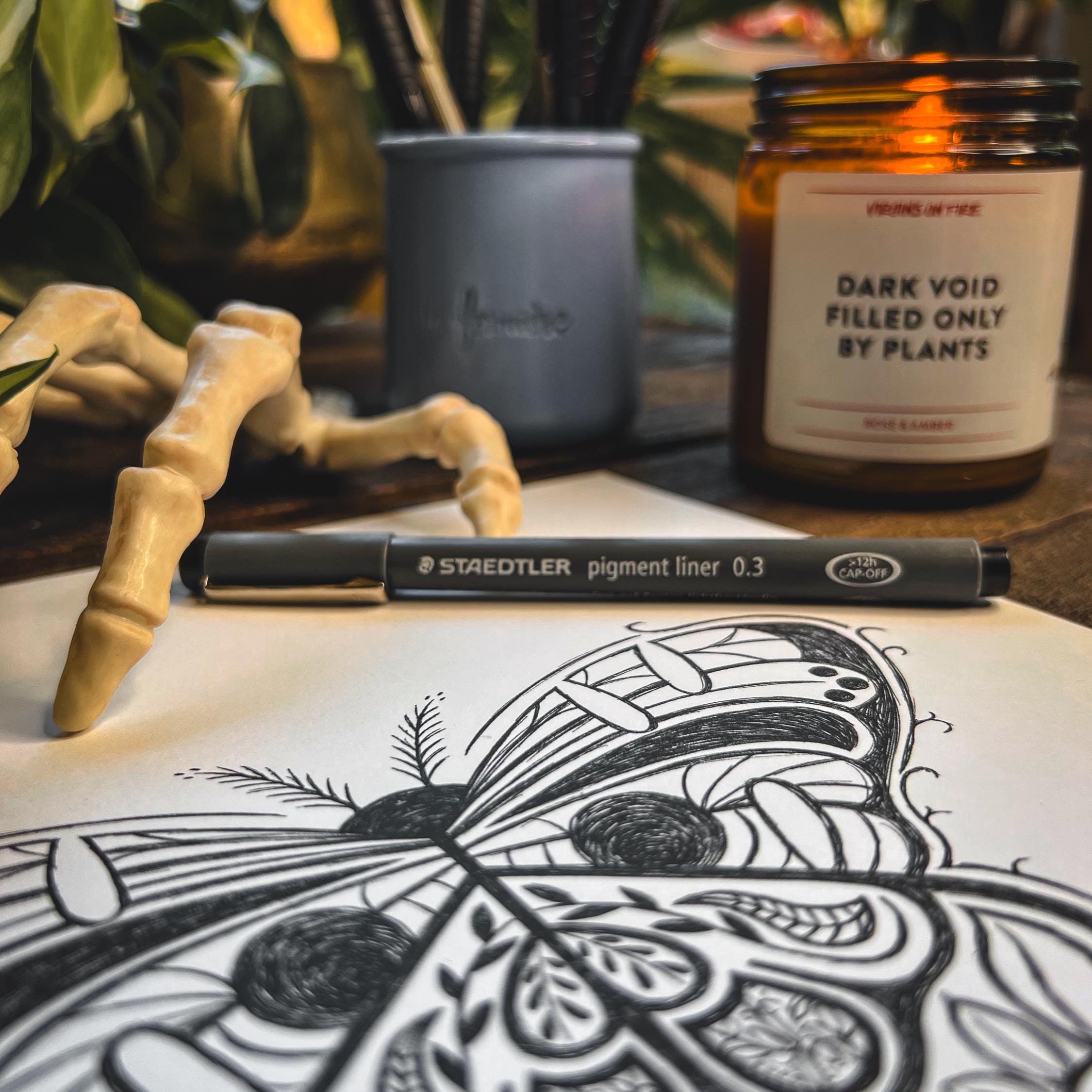 Larry the Moth - Digital Art File for Print - Etsy