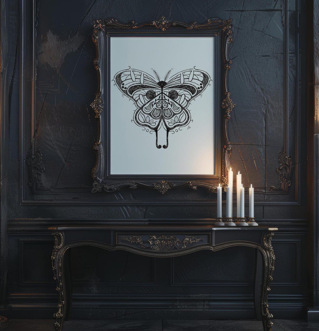 Larry the Moth - Digital Art File for Print - Etsy