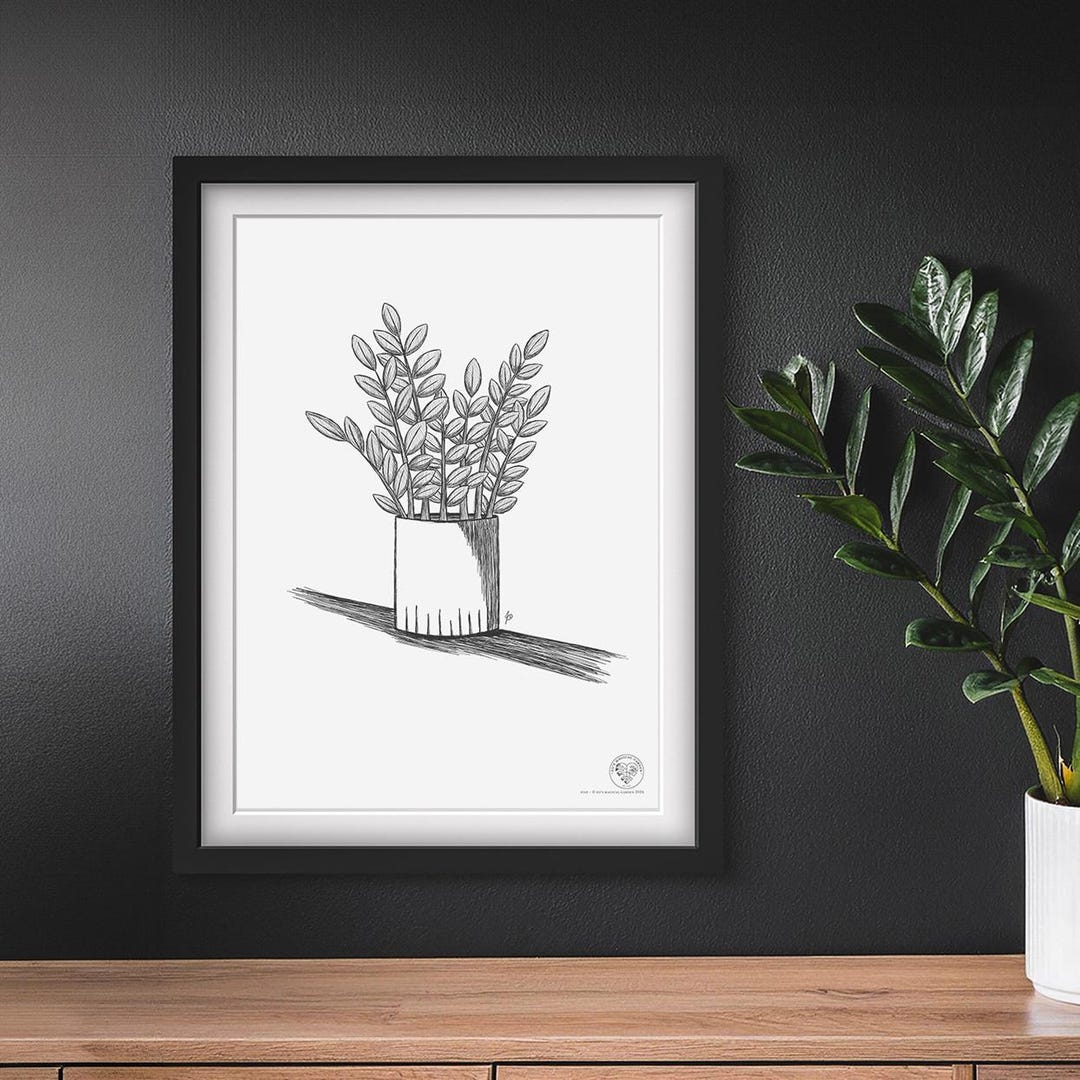 Zoie ZZ Plant Digital Art File for Print - Etsy