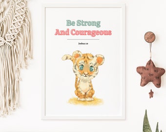 Tiger Bible Verse - Etsy