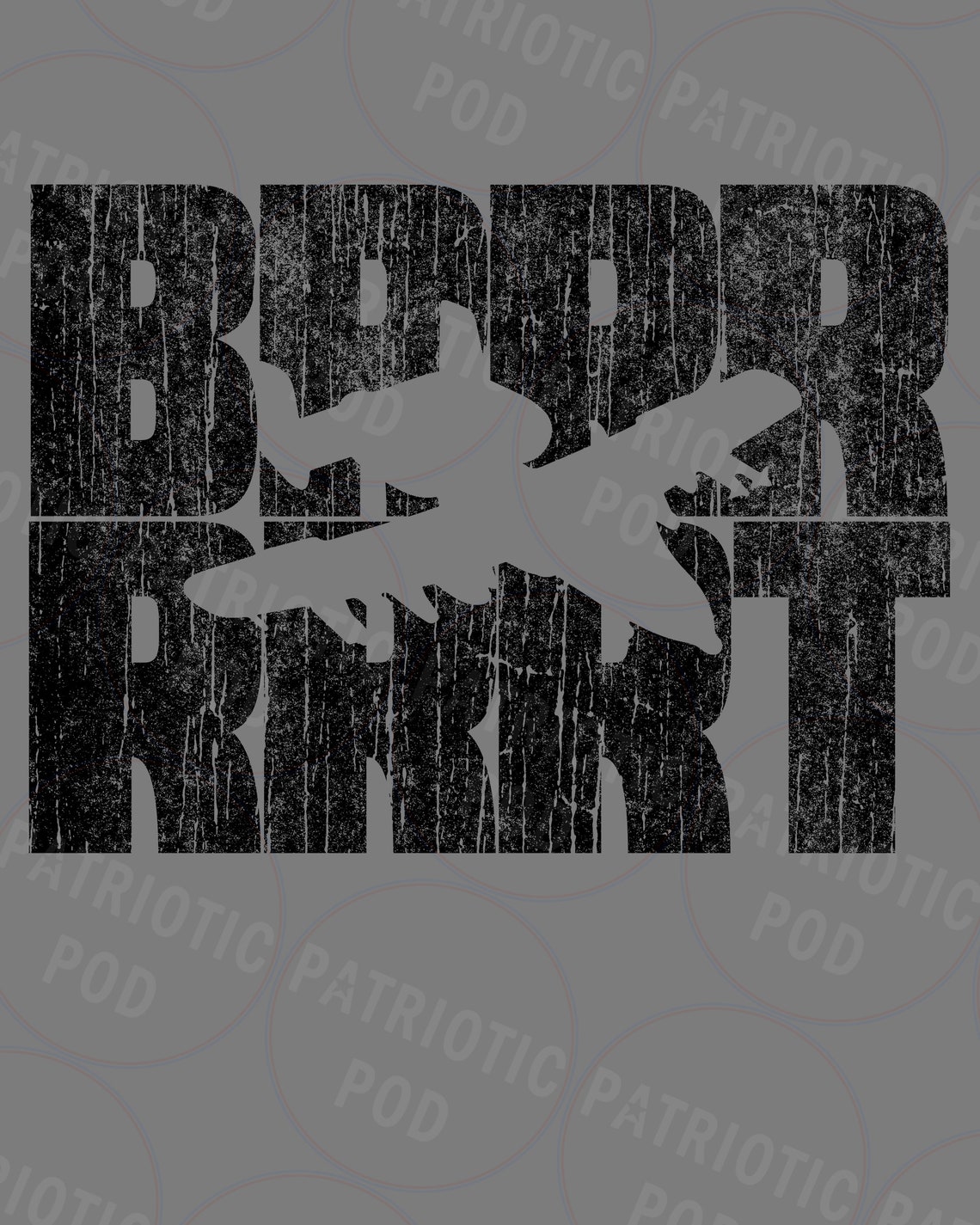 A10 Warthog Goes Brrrt 300dpi Print on Demand, POD Design, Digital ...