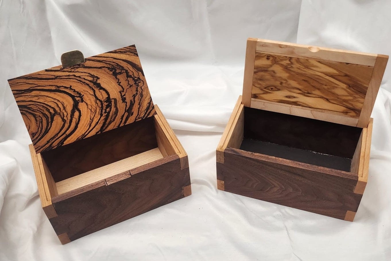 Hardwood Walnut Keepsake Box Handmade Gift Box Present Cherry Box Joint ...