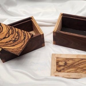 Hardwood Walnut Keepsake Box Handmade Gift Box Present Cherry Box Joint ...