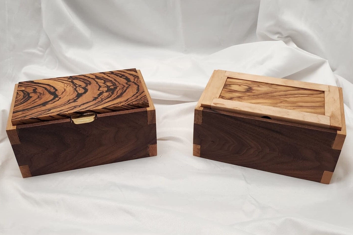 Hardwood Walnut Keepsake Box Handmade Gift Box Present Cherry Box Joint ...