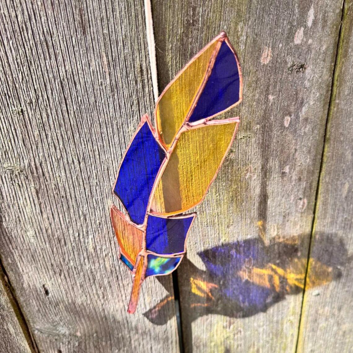 Stained Glass Feather - Etsy