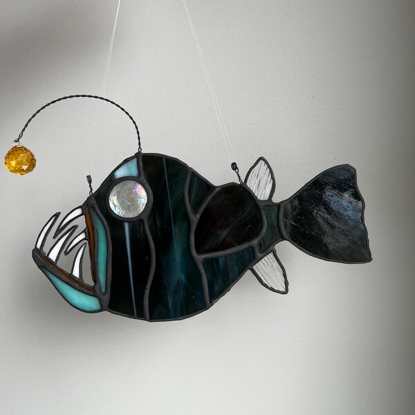 Stained Glass Angler Fish - Etsy