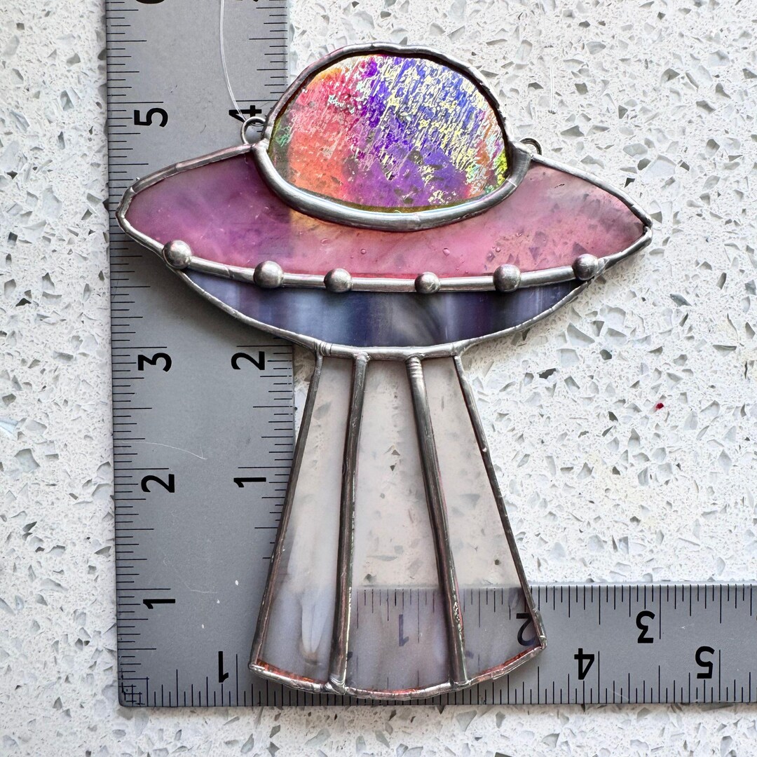 Alien Spaceship Stained Glass - Etsy