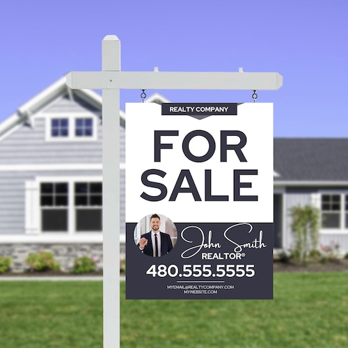 Real Estate for Sale Sign Real Estate Yard Sign Canva - Etsy