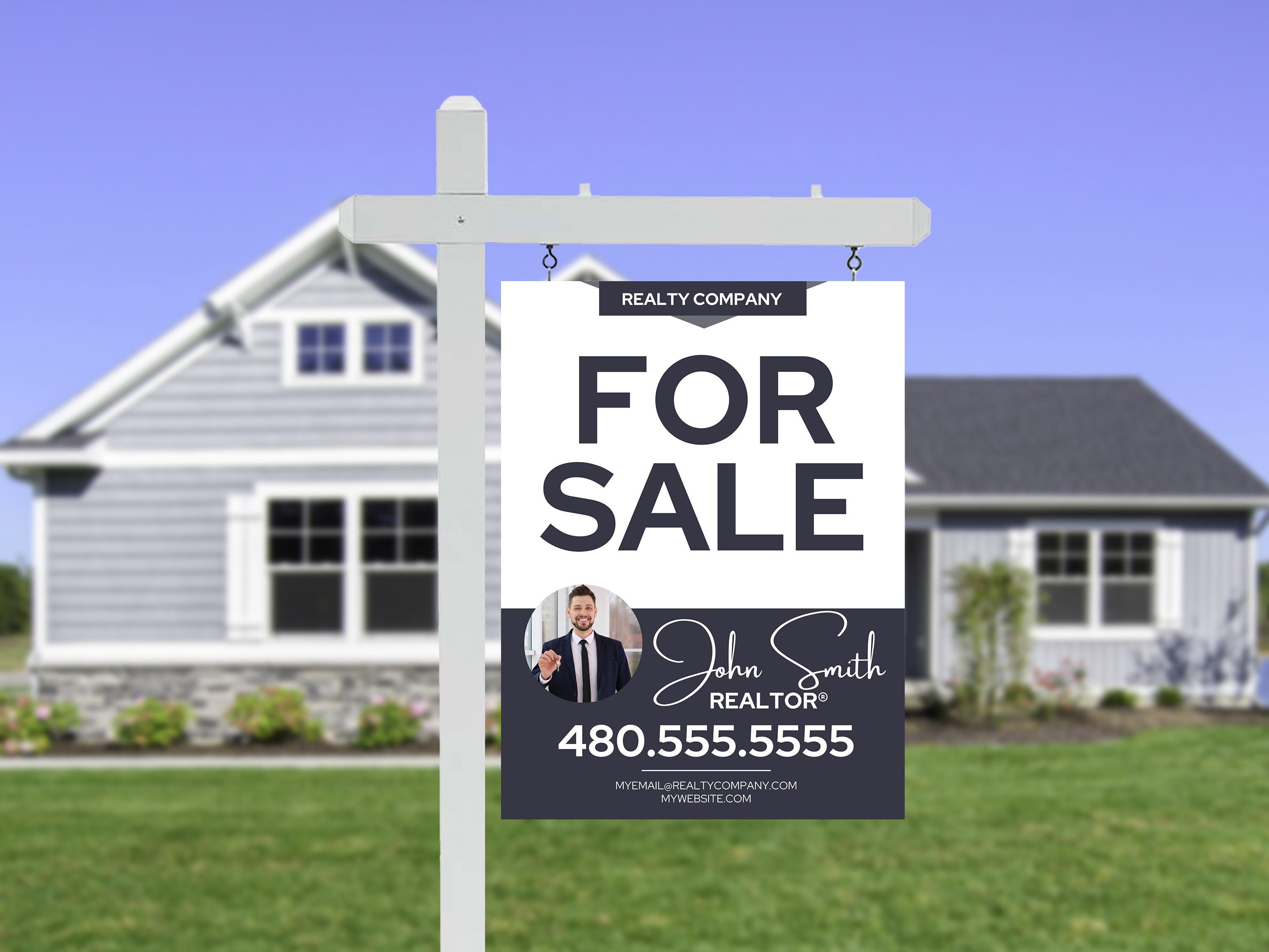 18"x24" | Modern for Sale Yard Sign | Canva Template | Real Estate ...