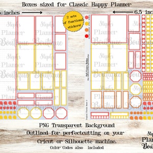 Tropical Floral Printable Planner Stickers Kit, Hibiscus Printable ...