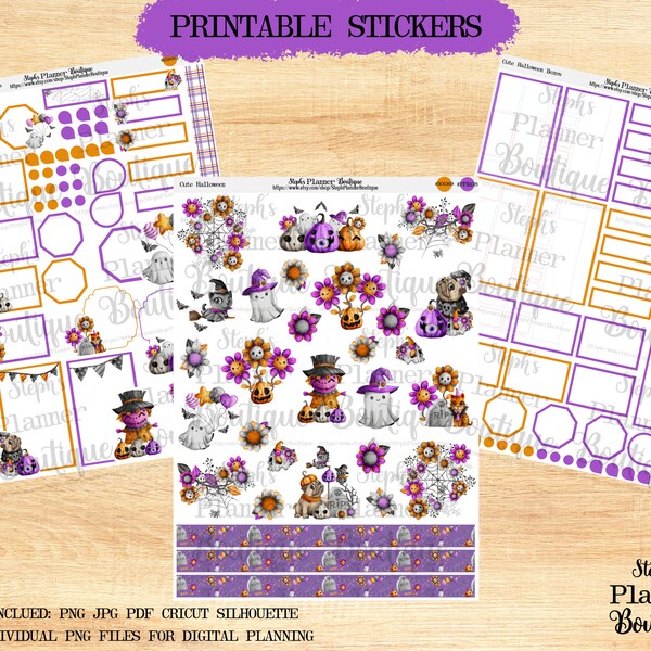 Halloween Stickers - Etsy