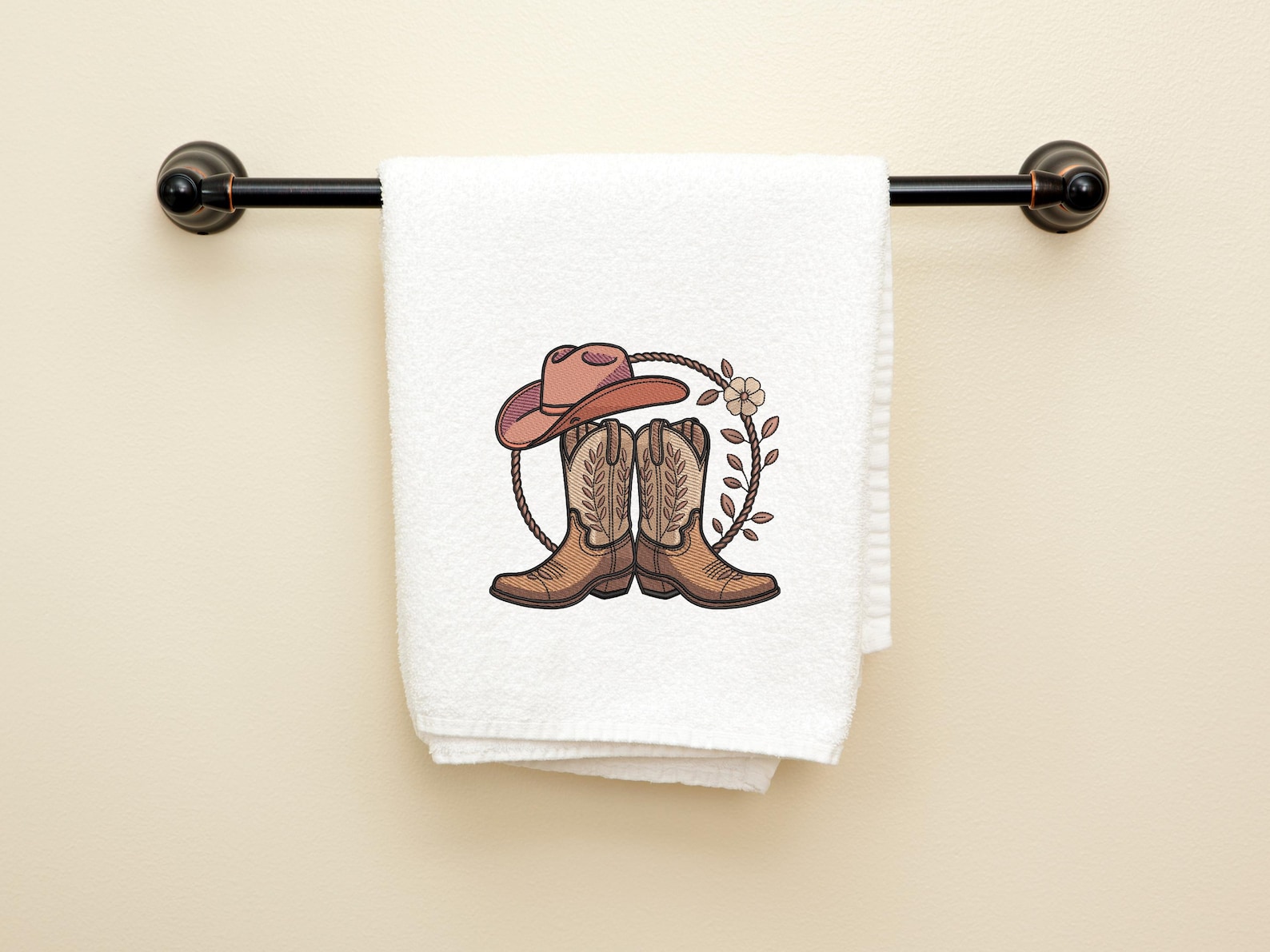 Rustic Cowboy Boots and Hat Embroidery Design – Western Country Machine ...